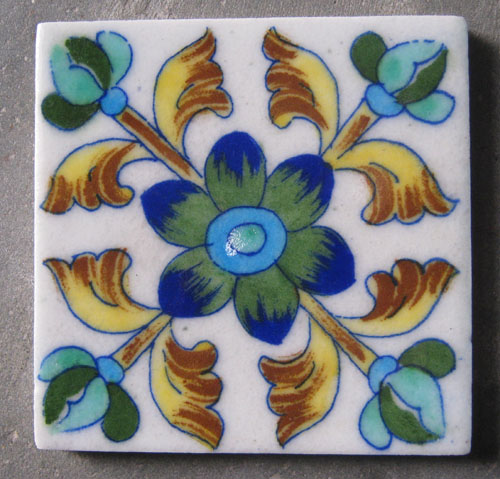 Blue Pottery Tiles , Handmade Blue pottery Tiles, Rajasthani Blue ...