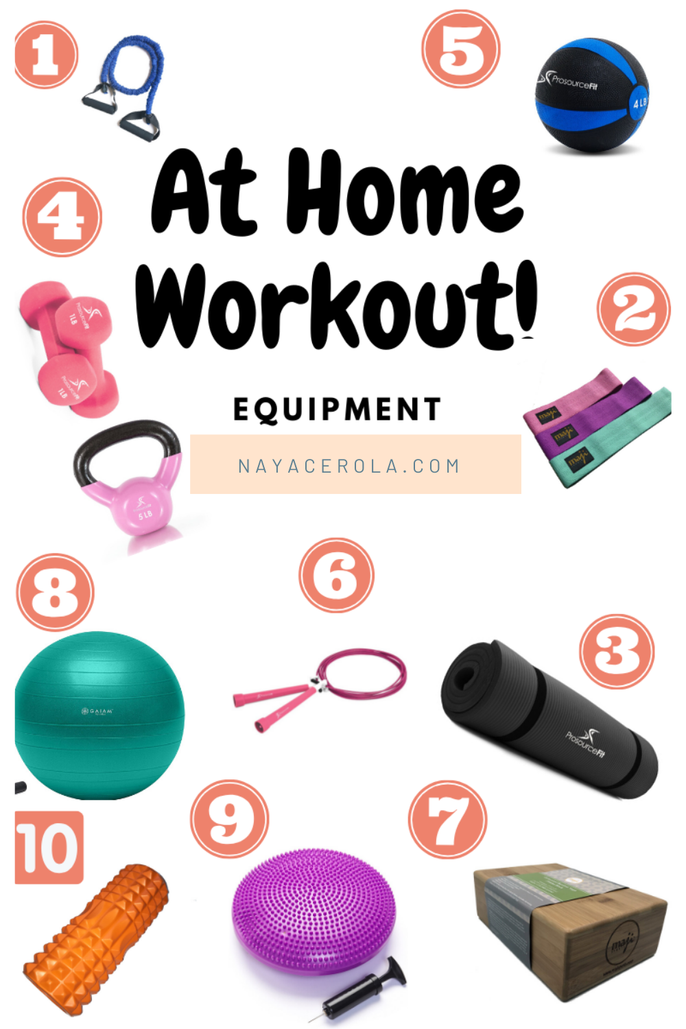 10 At Home Workout Equipment You Must Have ~ NayAcerola, Fitness and ...