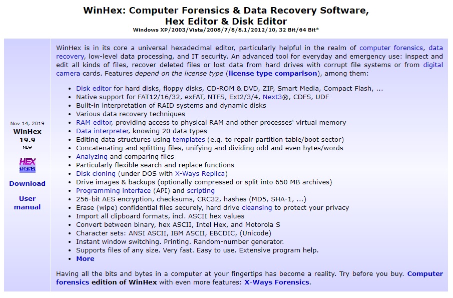Digital Forensics Examiner: DIGITAL FORENSICS: HOW TO CREATE A FORENSIC IMAGE IN WINHEX
