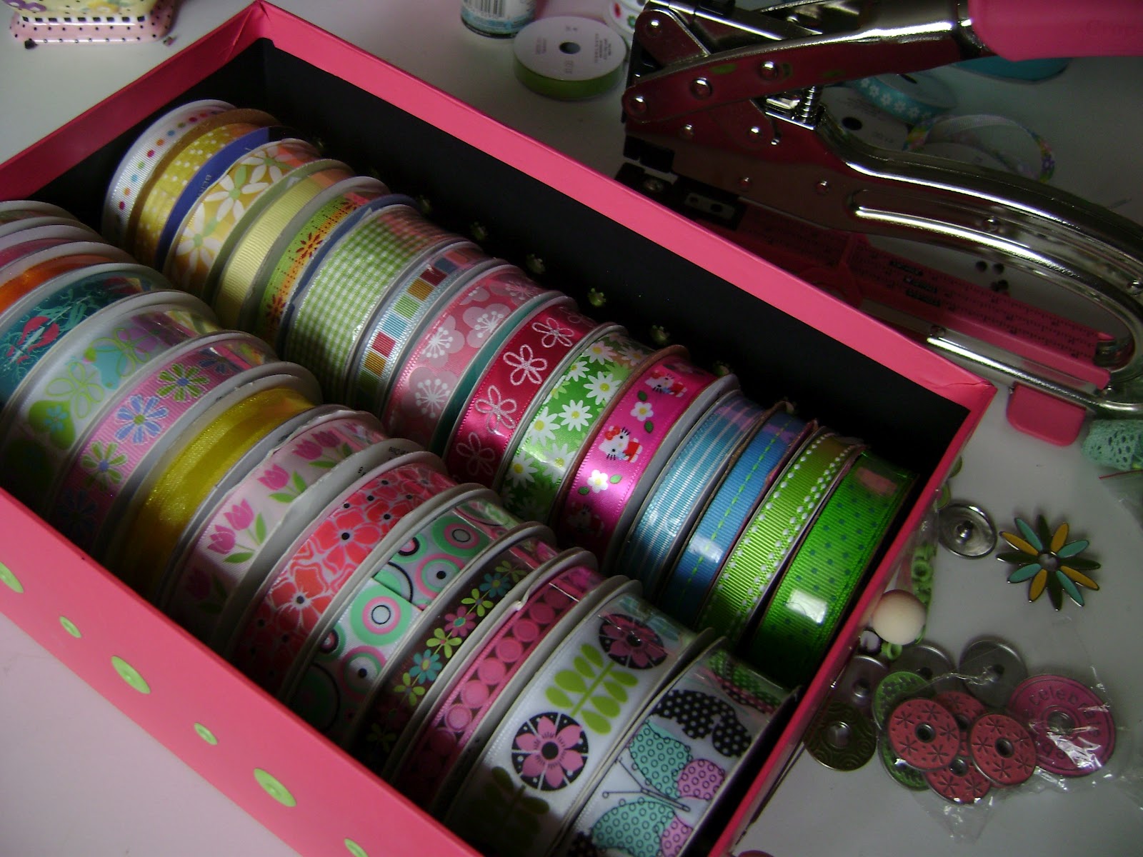 Crabtree-Creations: Ribbon Dispenser Box Day 2, It's Finished!