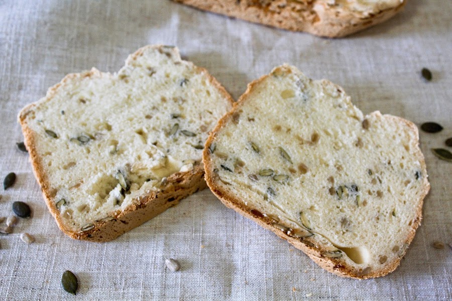 Pan de pipas con panificadora (sin gluten ni lactosa) | Cocina