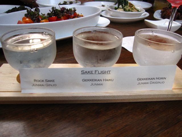 The Sake Lady: Sake flight at Chaya Downtown L.A.