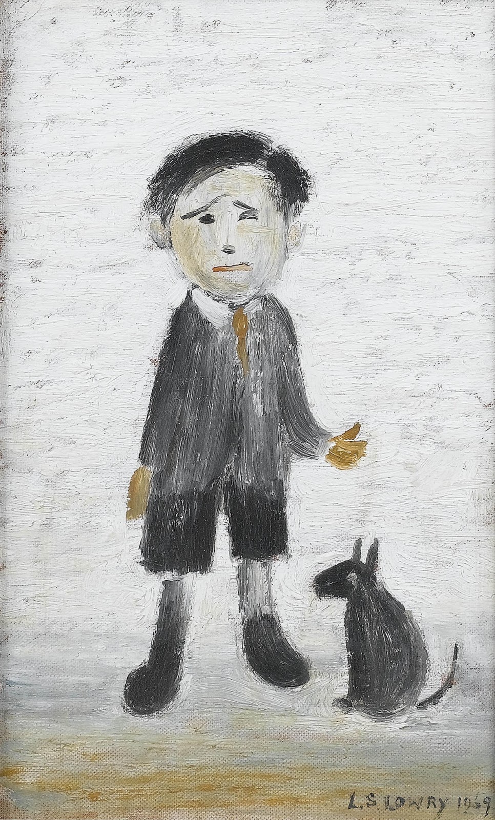 The Works of Laurence Stephen Lowry: 1969 - Boy with Dog