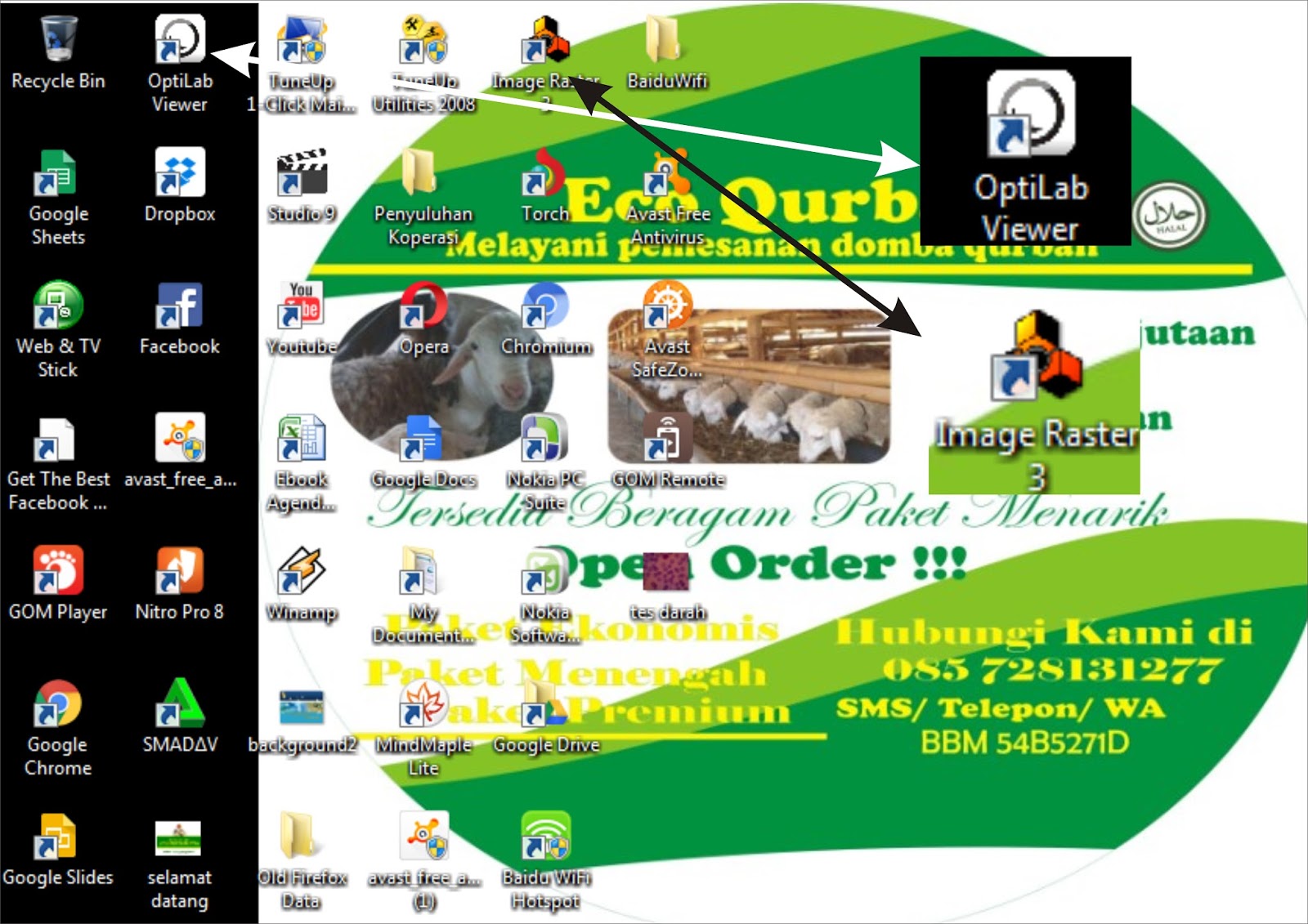 Penggunaan Optilab viewer dan Image Raster