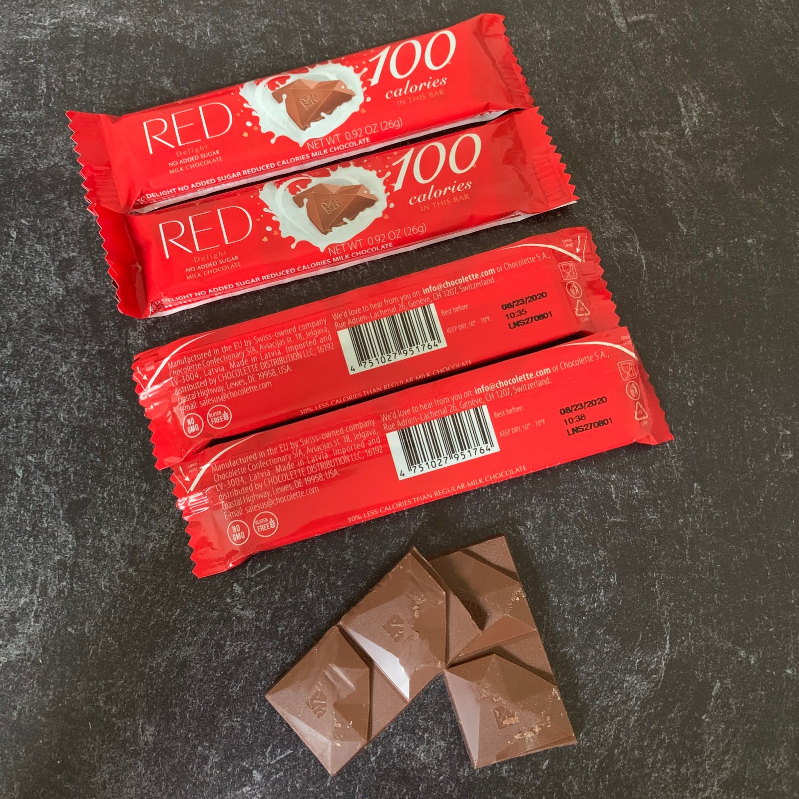 RED Chocolate | Milk Chocolate, Milk Chocolate w/Hazelnut and Macadamia ...