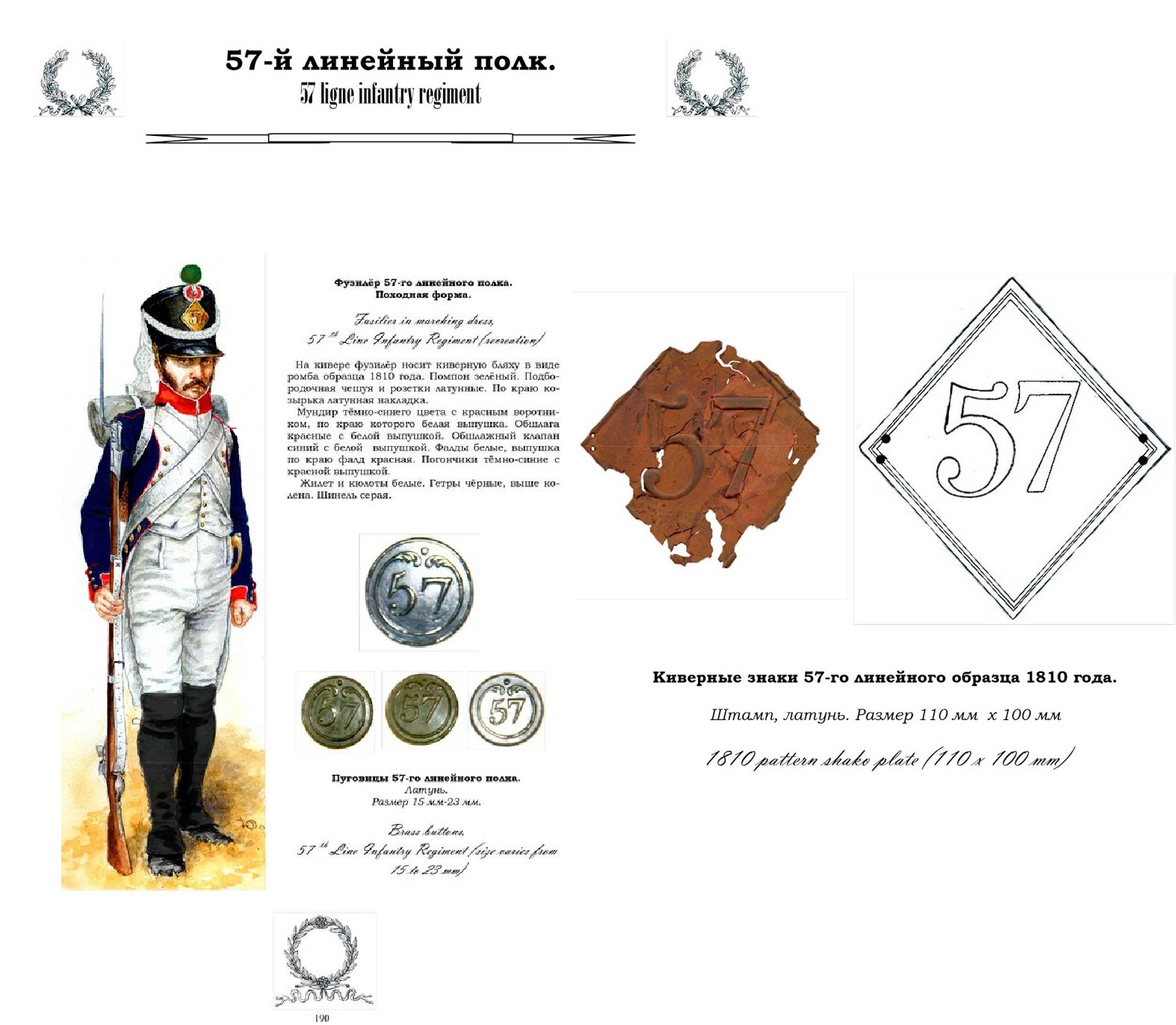 Uniforming the Past: 57e Regiment d'Infantere Ligne Fusiliers