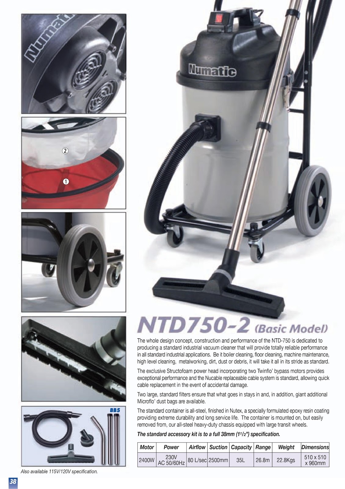 Numatic Cleancare 2007 Product Range