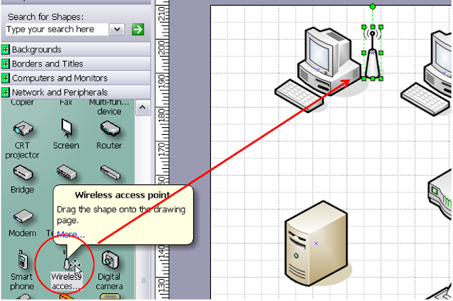 Membuat Diagram Jaringan Komputer Dengan Bantuan Aplikasi Microsoft ...