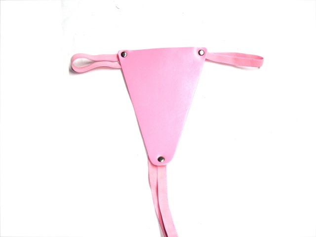 FASHION CARE 2U: UM462 Pink PU T-Back String Men's Underwear