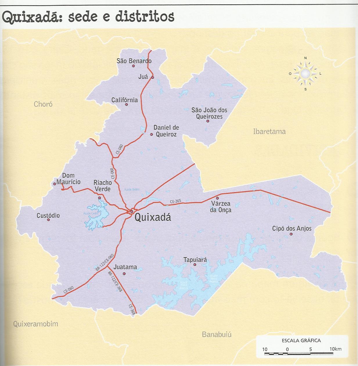 Retalhos de Quixadá: Quixadá e seus distritos