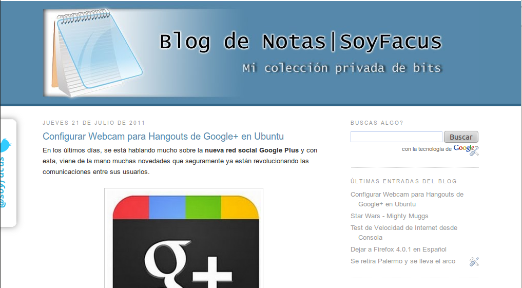 Nuevo Diseño en mi Blog de Notas » Blog de Notas | Soy Facus