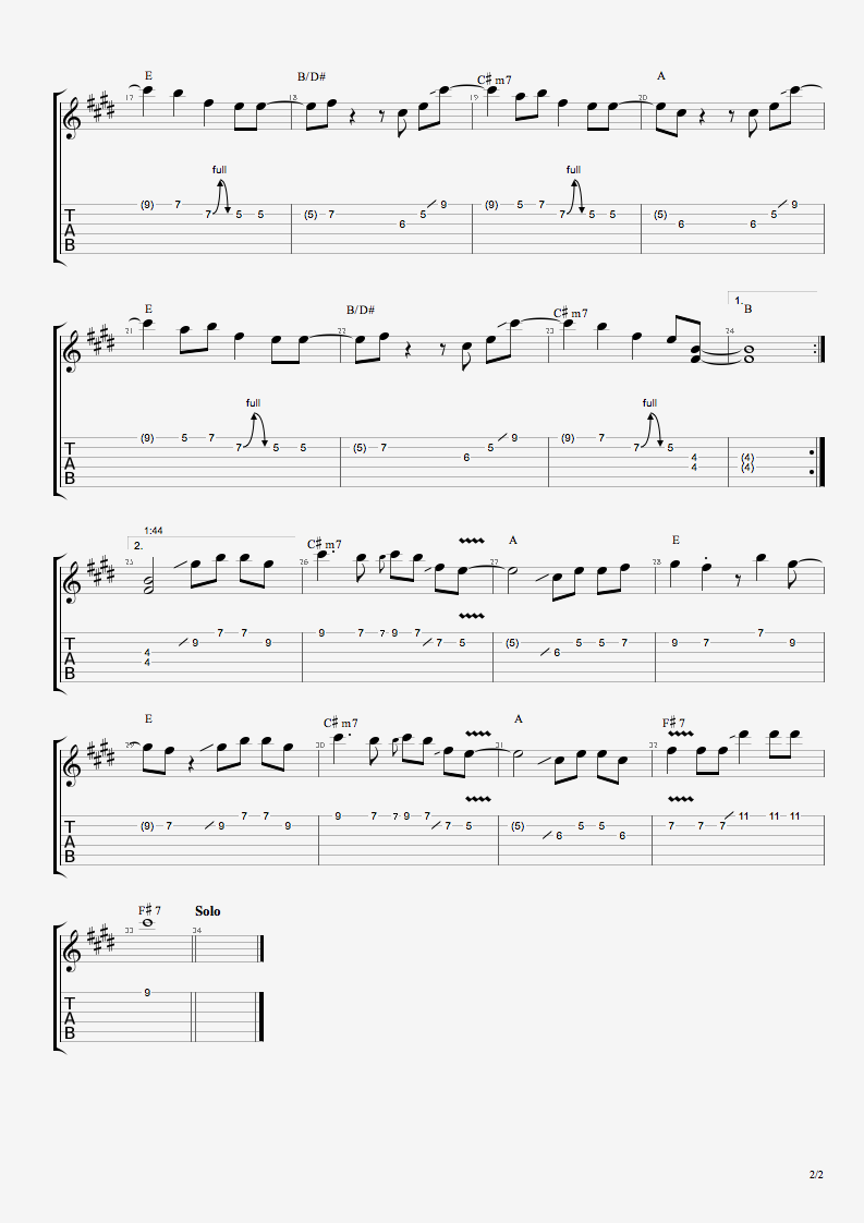 Poolguitarblog: Josh Smith: Inception ( chords TABS)