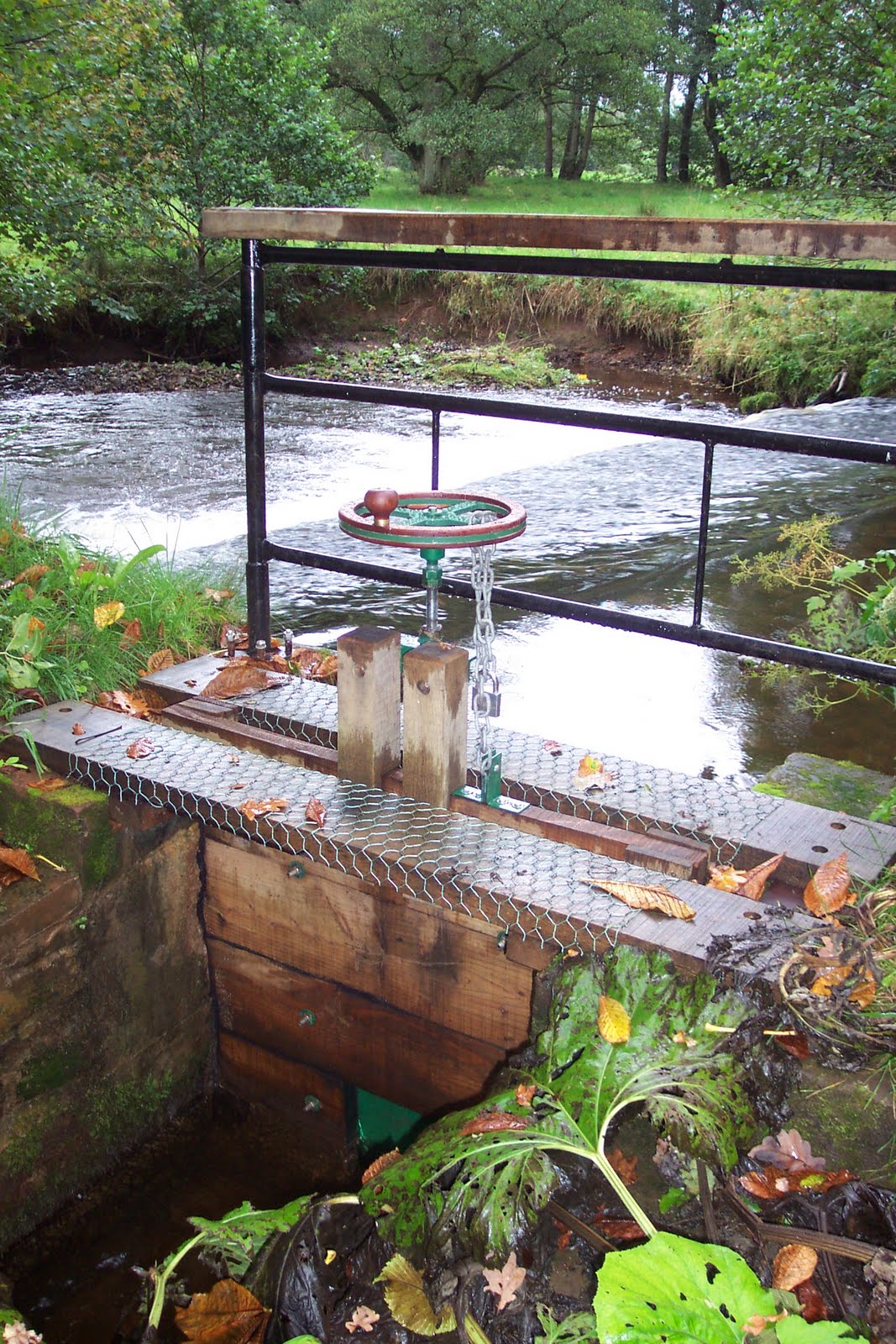 Acorn Bank Watermill Blog: Repairing the Sluice