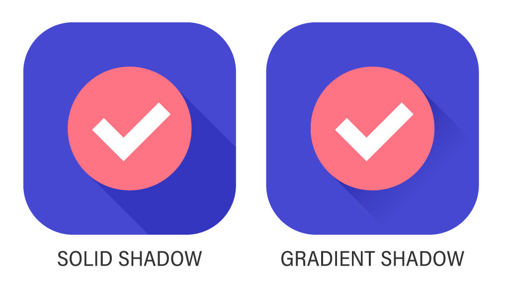 Different Of Solid Shadow And Gradient Shadow - Anishadesign