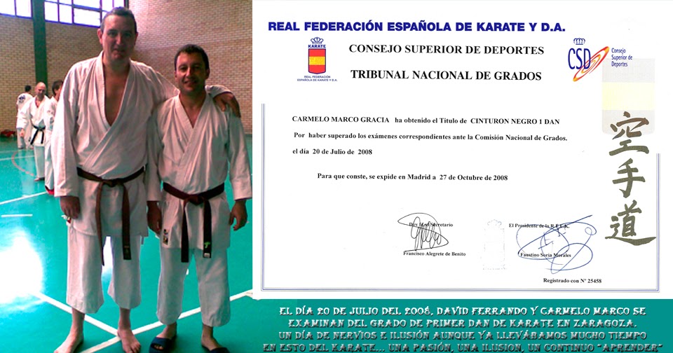 CON SHOTOKAN... MI PRIMER DAN DE KARATE