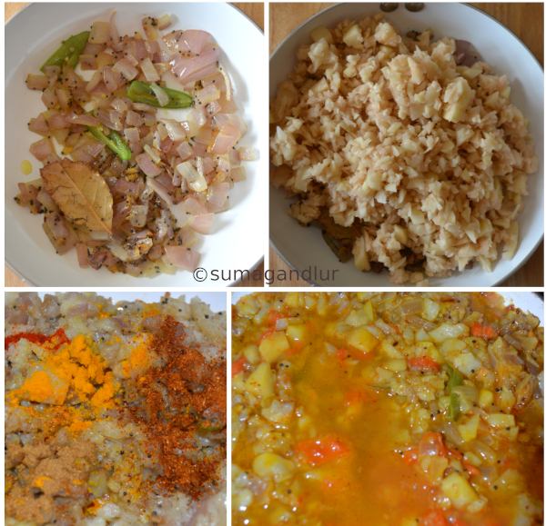 Veggie Platter: Aloo Thechauni / Aloo Thechwani / Aloo Thichodi