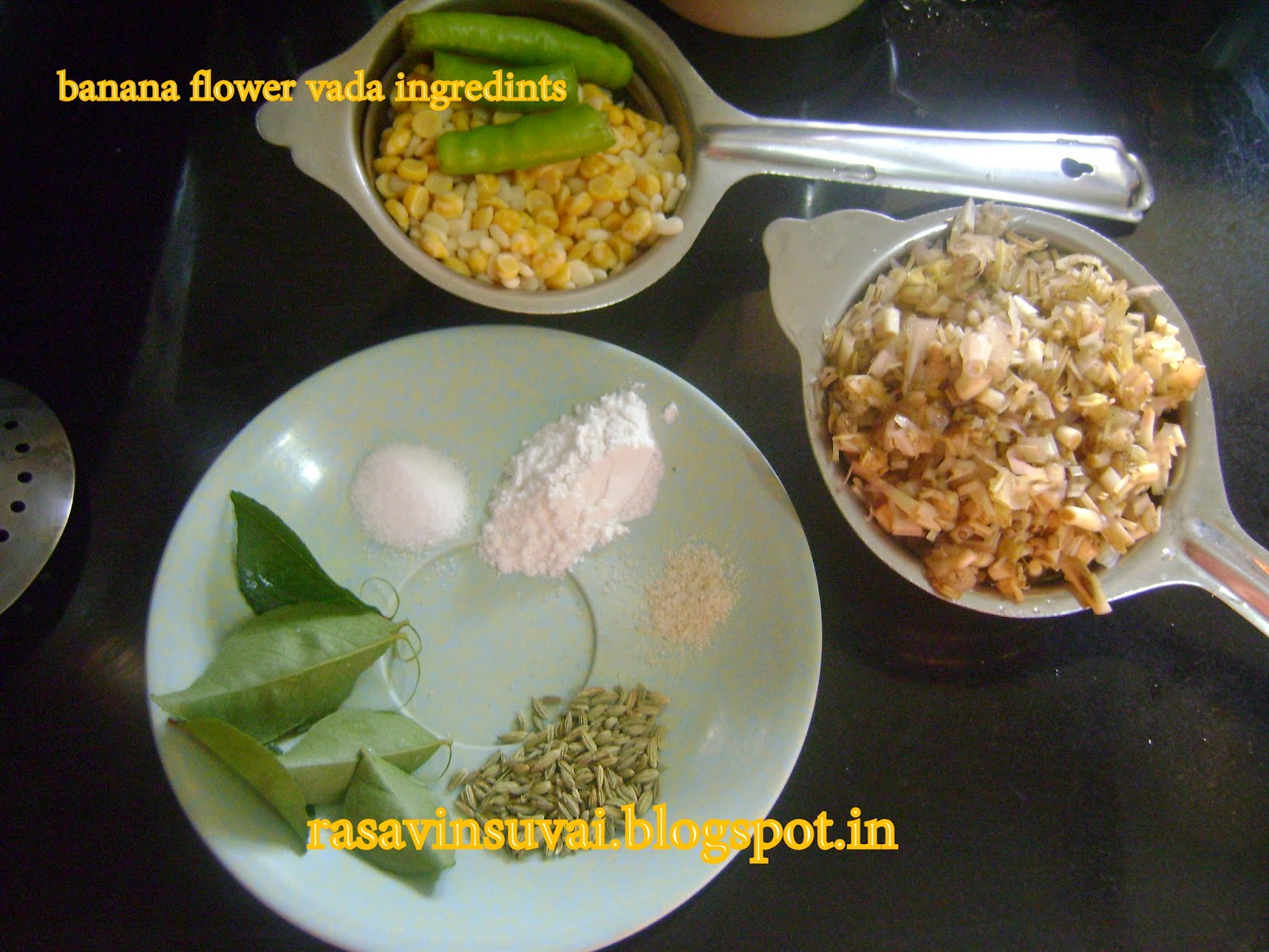 Raji Ramakrishnan : BANANA FLOWER VADA