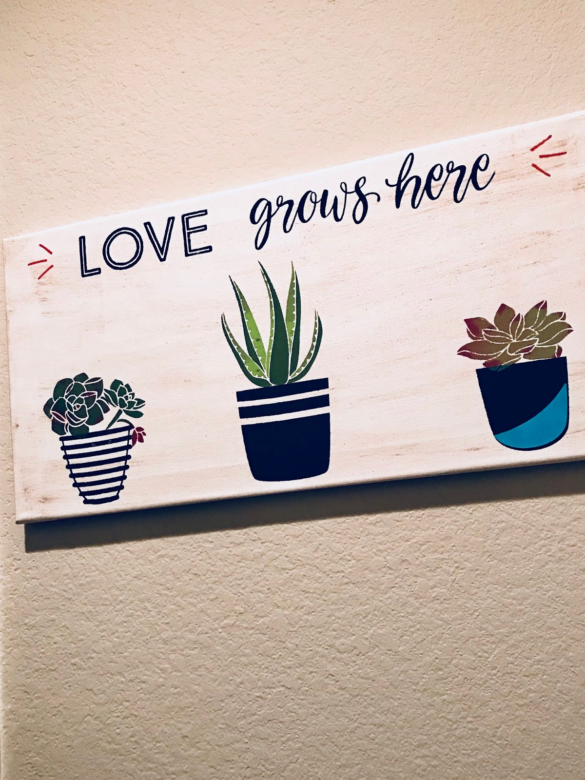 Succulents- Love Grows Here | A Latte Charm