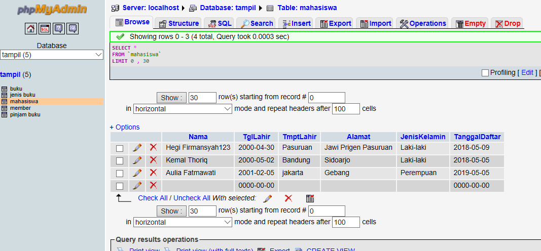 Update Data dengan PHP - MySQL