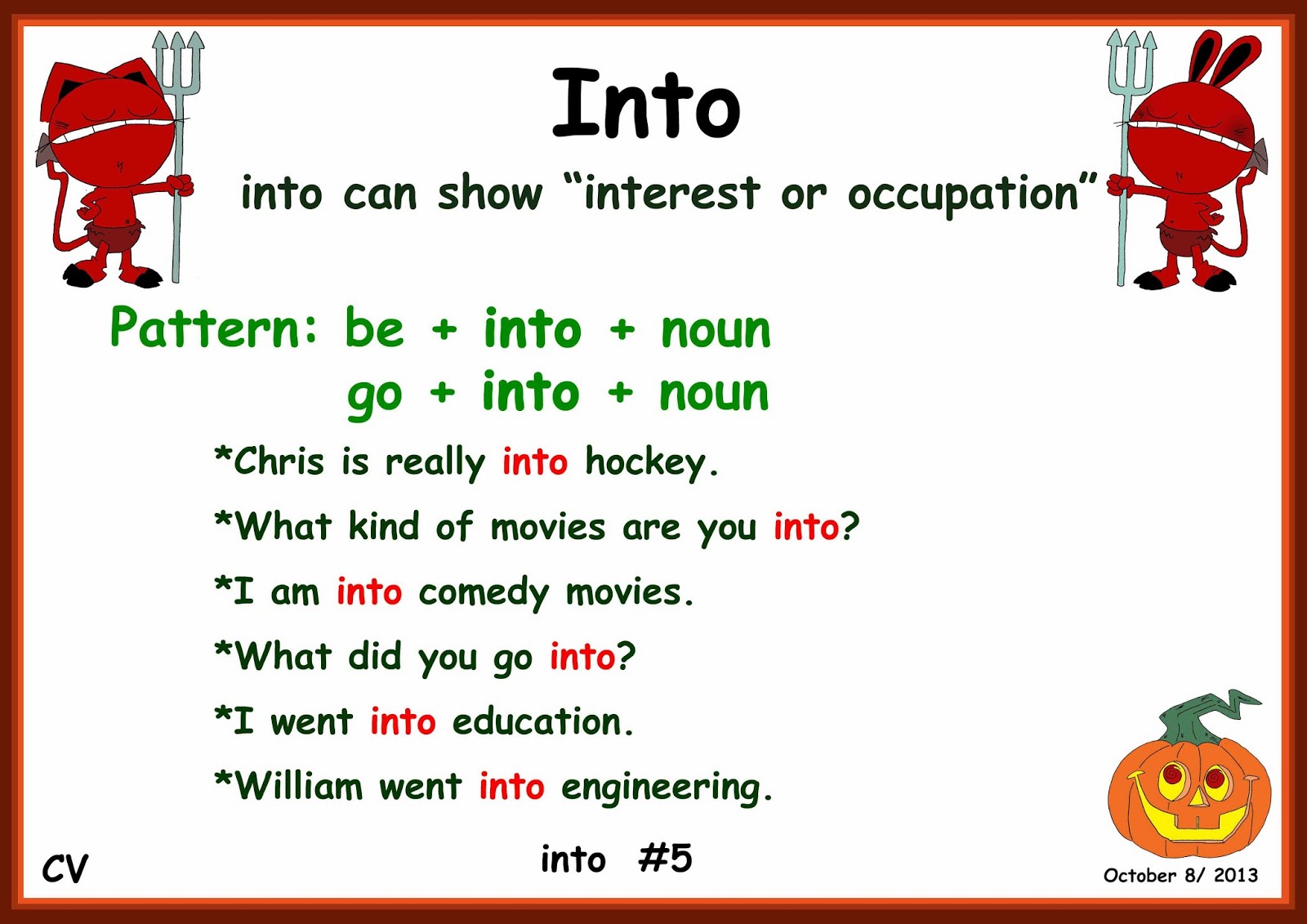 Into Preposition