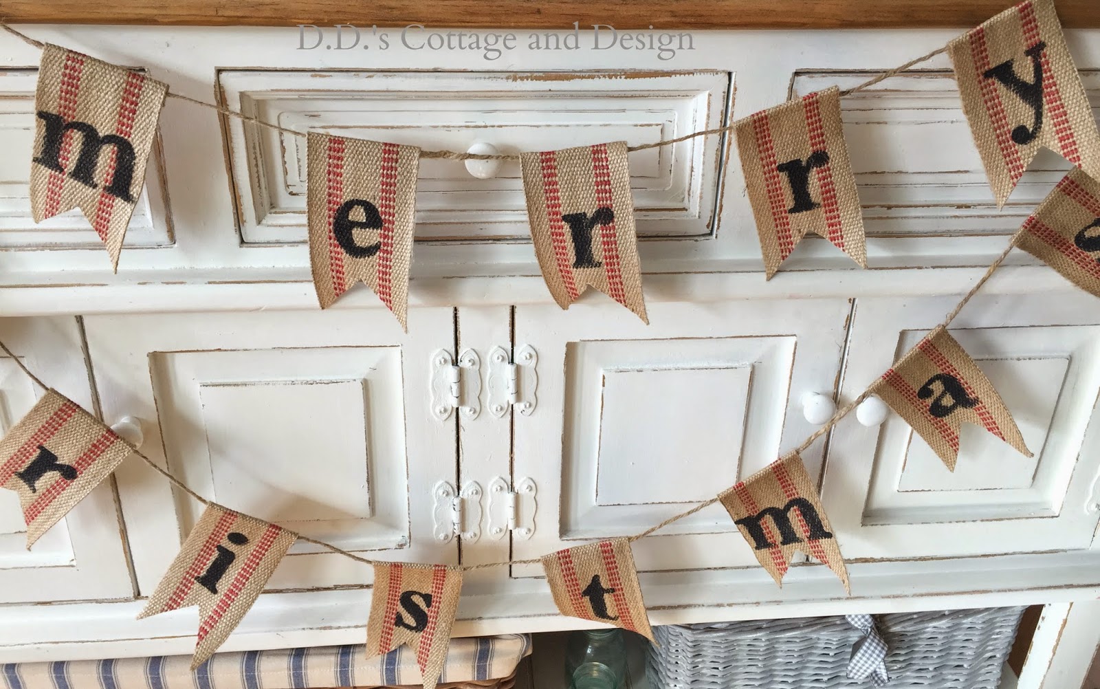 D.D.'s Cottage and Design: Rustic Christmas Banner-How to