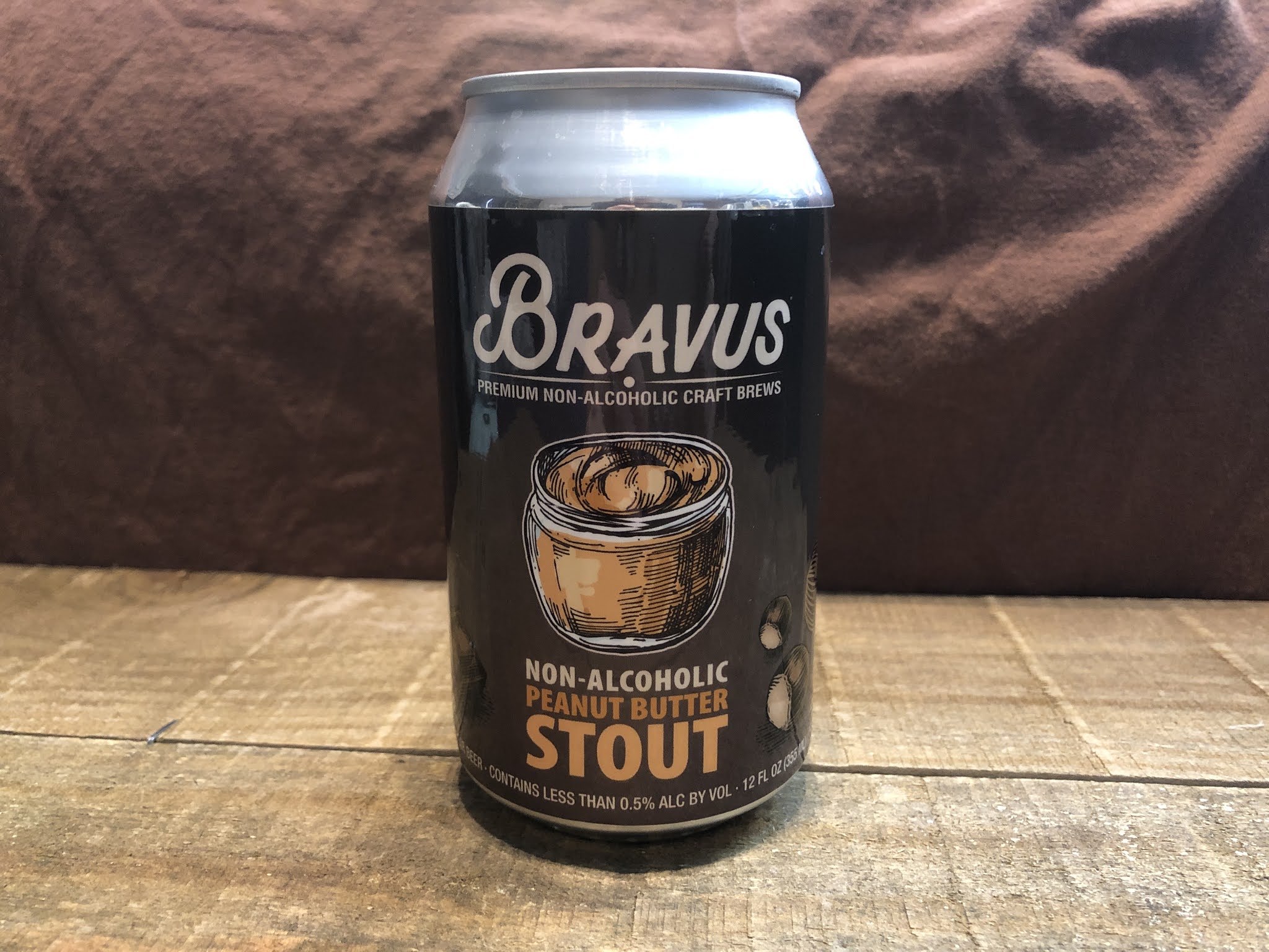 Bravus Peanut Butter Stout (Non Alcoholic) Beer Review - 5 February 2021.