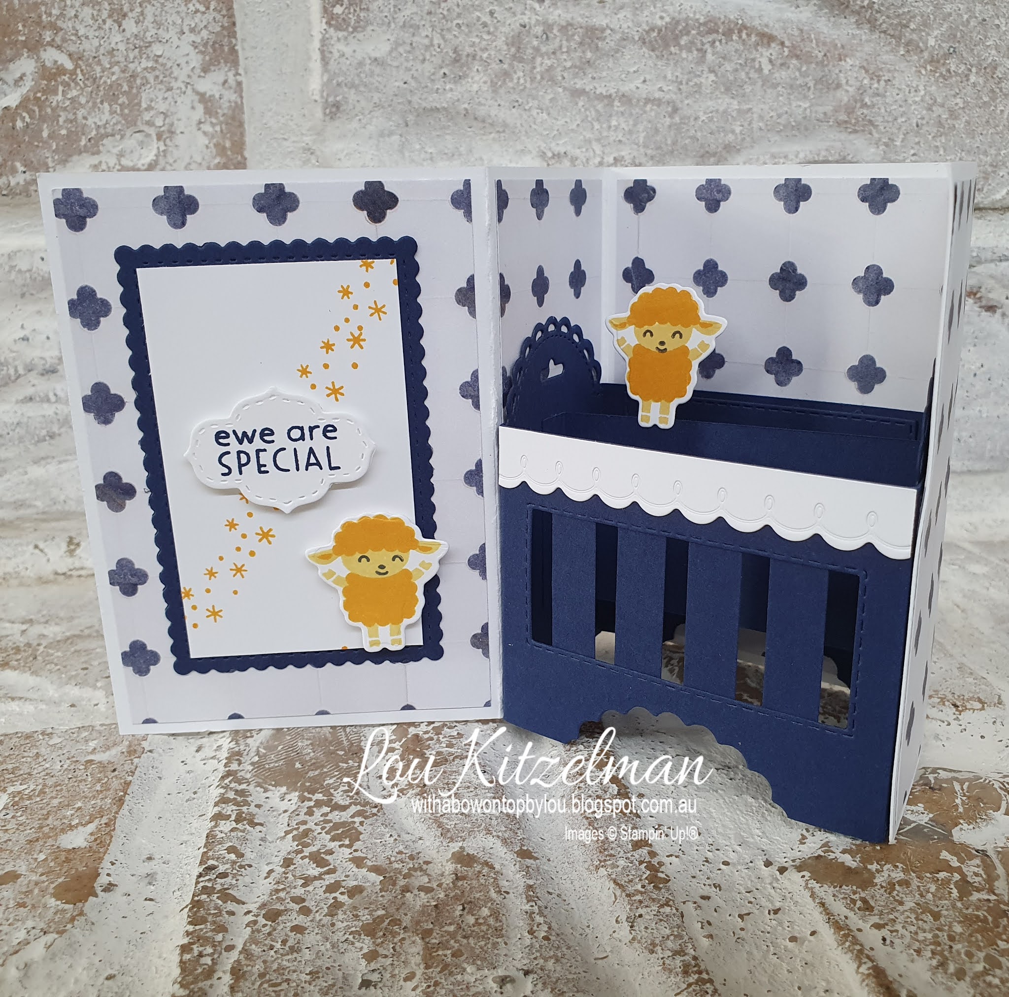 September Social Stamping - Baby Crib Card