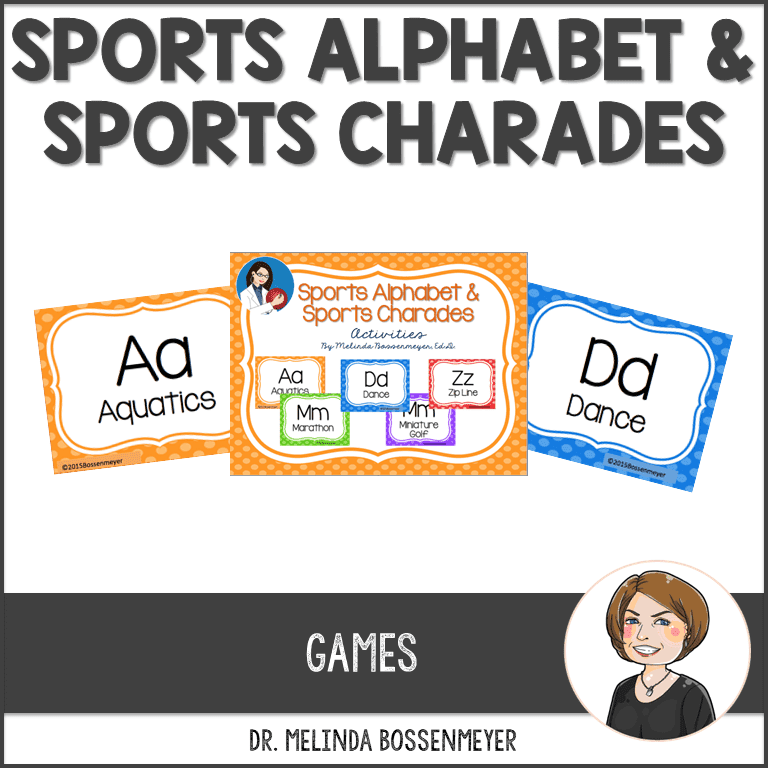 Sports Alphabet & Sports Charades | Peaceful Playgrounds | Recess ...
