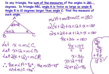 Iroquois Algebra Blog: Geometry Word Problem