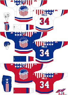 AJH Hockey Jersey Art: Brooklyn Americans Concept