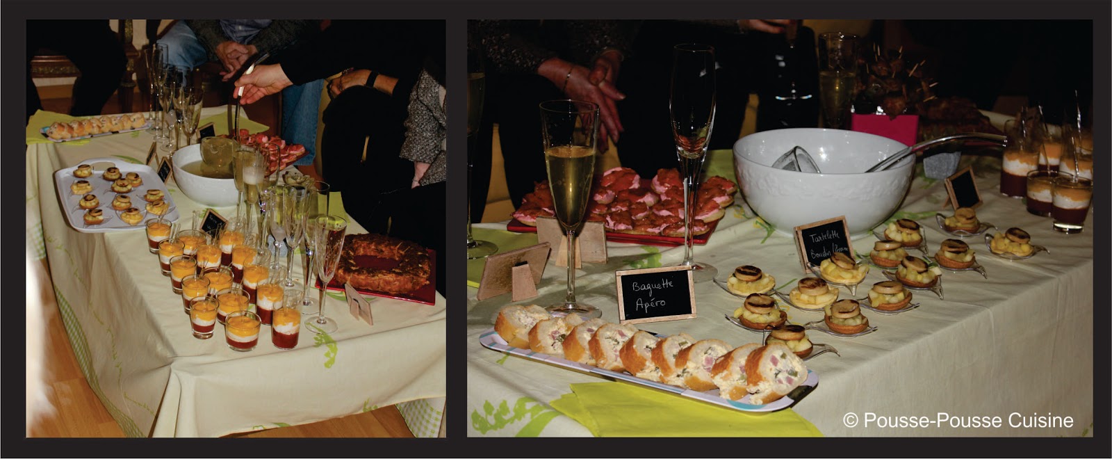 Pousse-Pousse Cuisine: Buffet salé et sucré