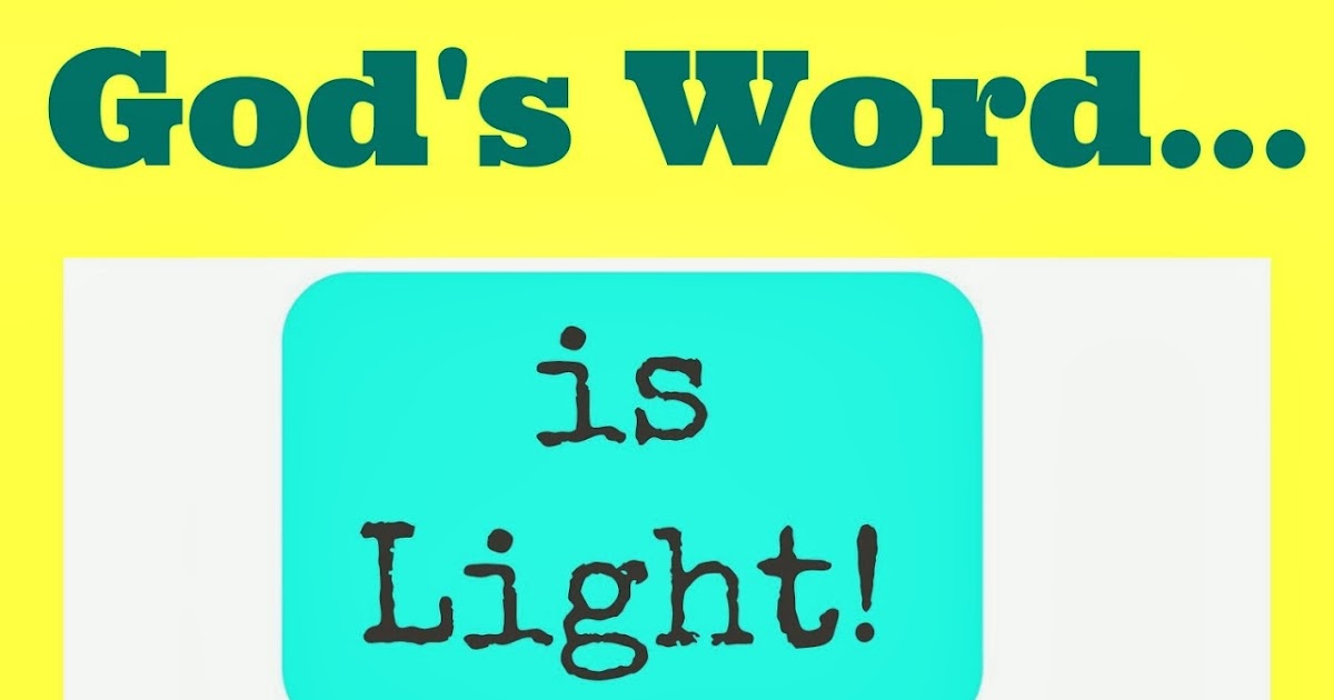 "God's Word is Light" Teaching Ideas | Humble Hearts