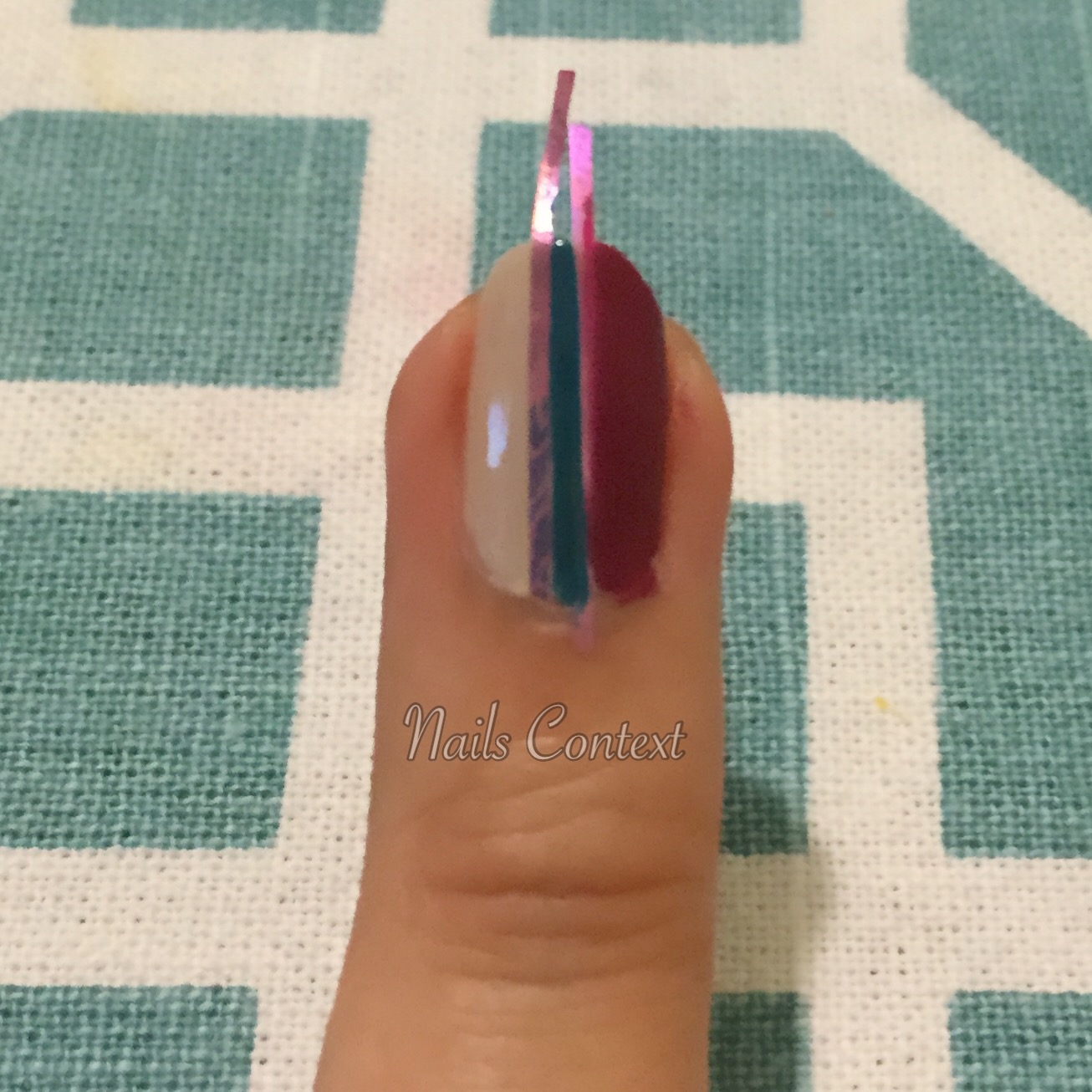 Nails Context: Tutorial: Matte Colorblock Nails