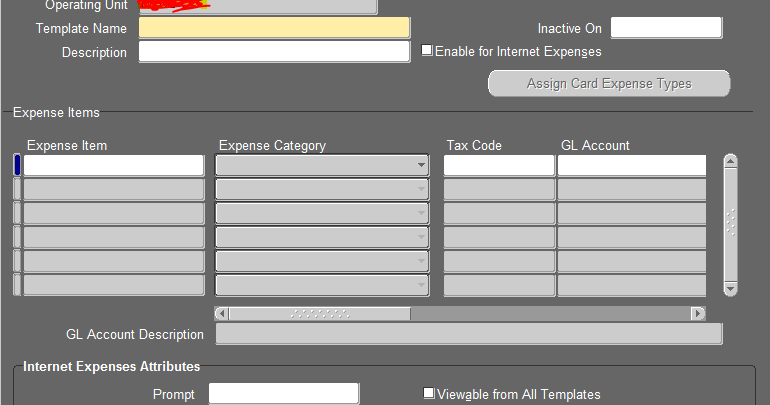 ORACLE MASTERMINDS: How to add expense items type in expense template
