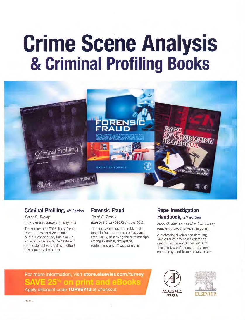 Criminal Profiling: ECC - Crime Scene Analysis & Criminal Profiling ...