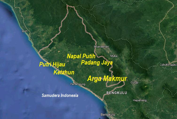 KotaKita.com: Arga Makmur dan Kota-kota Di Kabupaten Bengkulu Utara