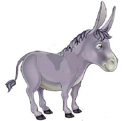 Planse de colorat si fise pentru copii: MAGARUL - IMAGINI cu Animale ...