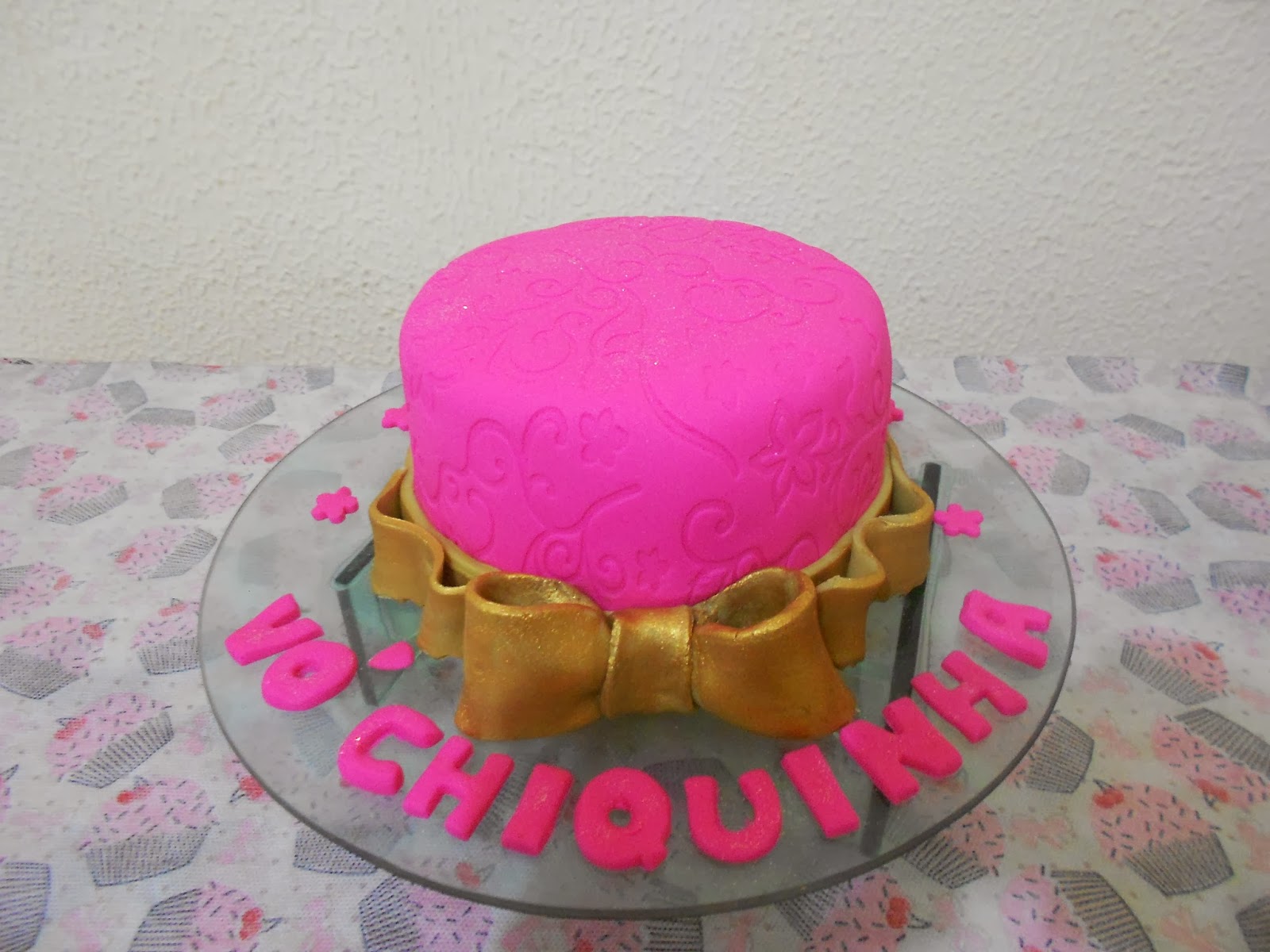 Recriando Festas: Bolo Pink