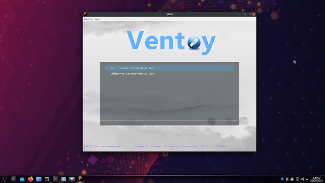 Ventoy com interface gráfica GTK/Qt para Linux