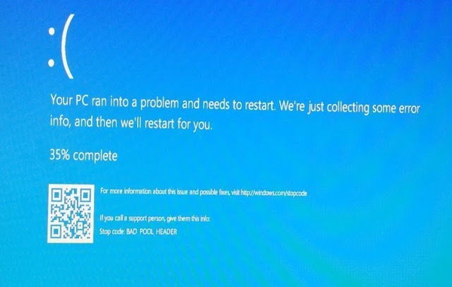 Ecrã azul do Windows vai ter QR code para facilitar pesquisas | Aberto ...