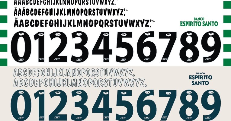 FONT FOOTBALL: Font Vector Sporting Lisbon 2003 2004 kit