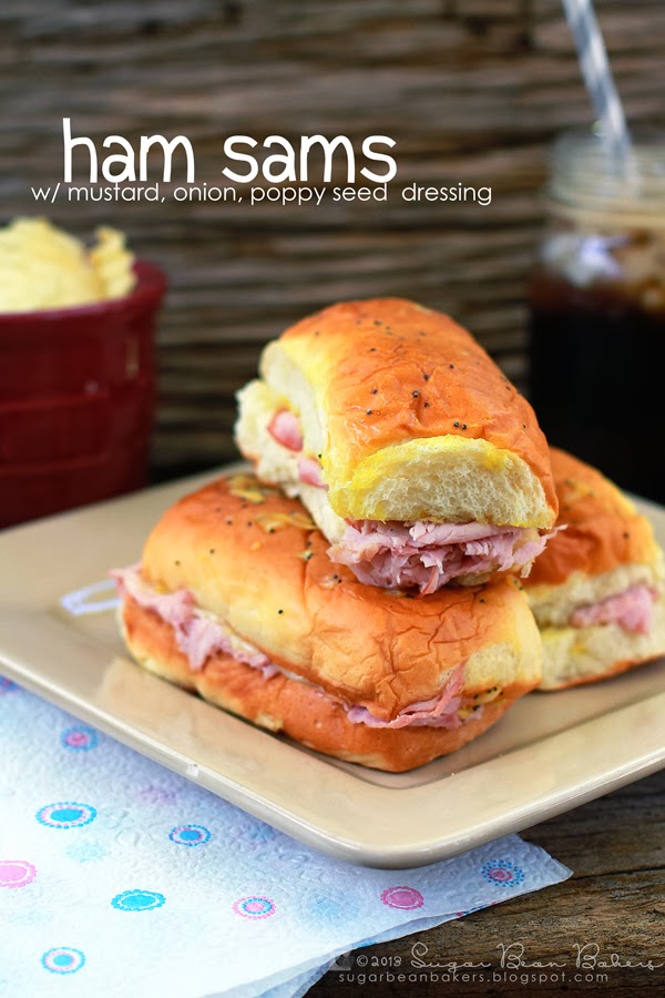 Sugar Bean Bakers Ham Sams With Poppy Seed Dressing