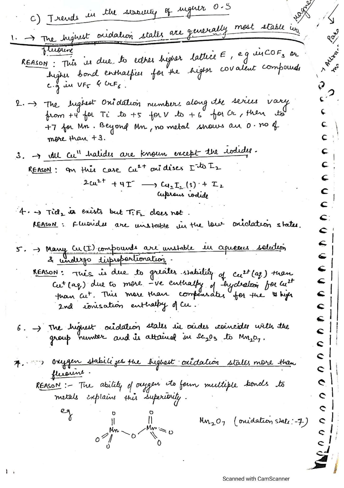 Ch 8- D and F Block Elements class 12 Handwritten notes pdf downloads