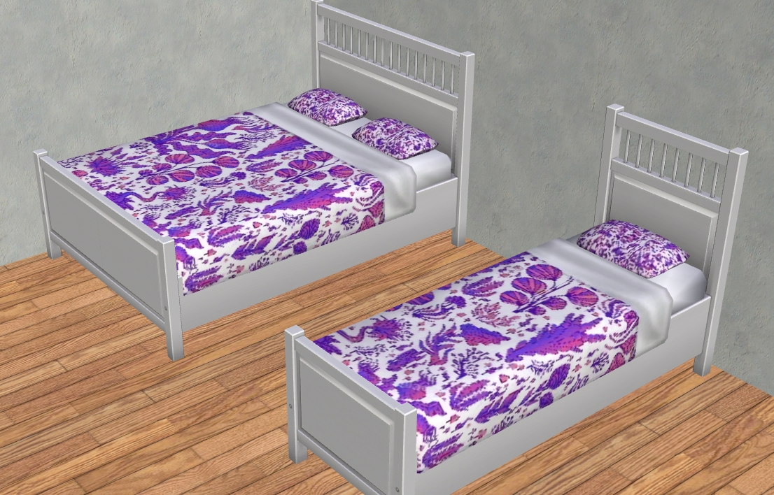 TheNinthWaveSims: The Sims 2 - Surreal Bedding