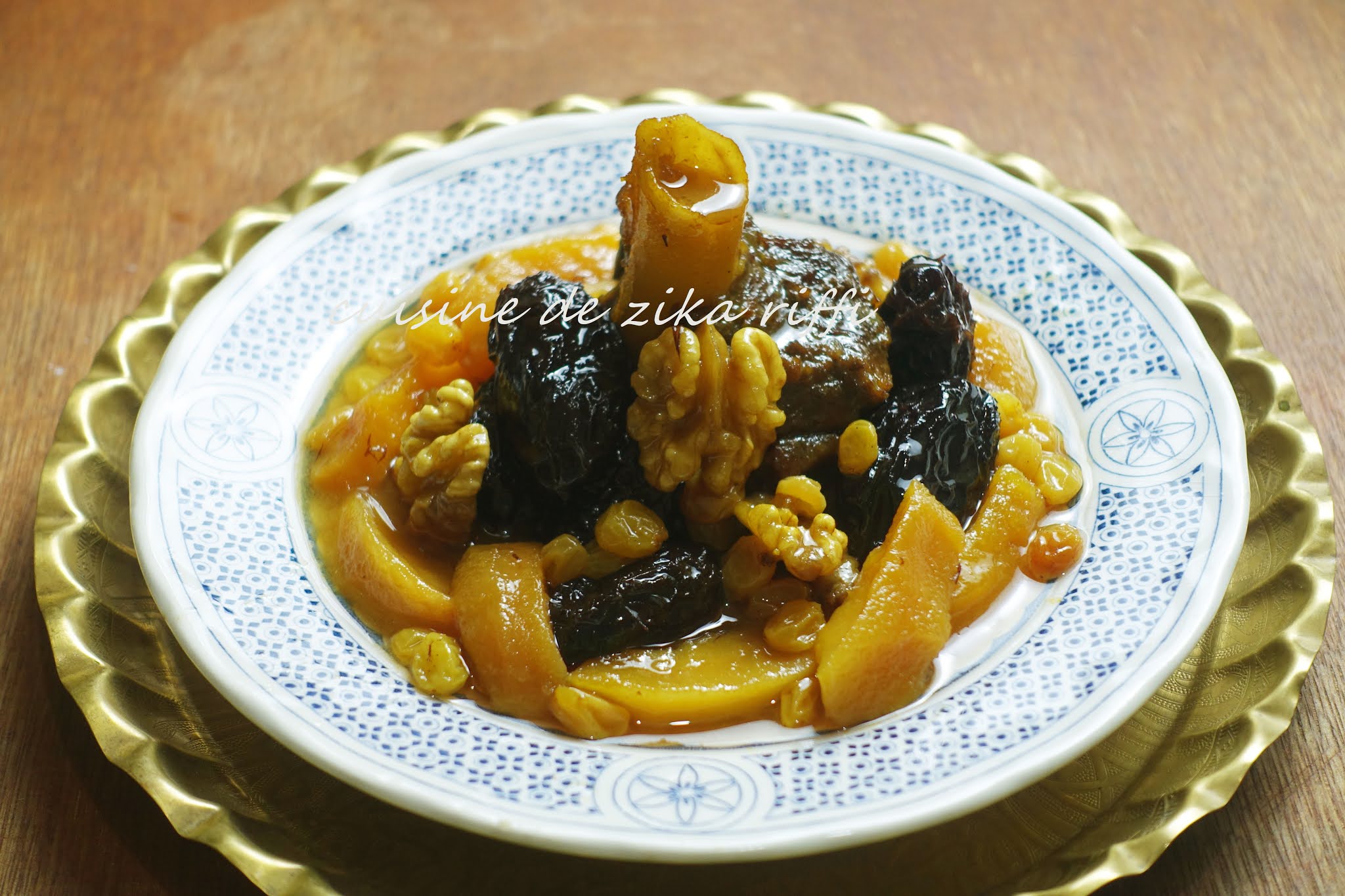 Marka hlouwa anjass, tajine sucré salé aux poires