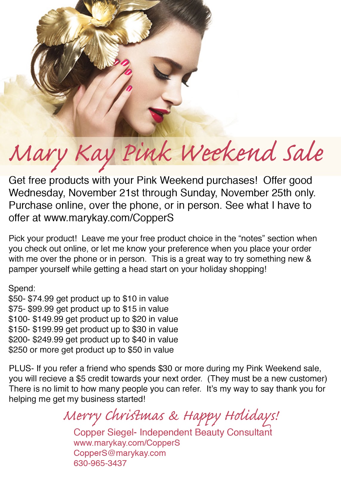 Mary Kay Flyer Templates Free download free - newyorkfilecloud