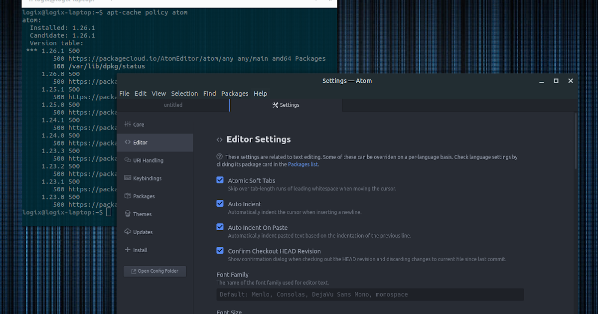 Official Atom Repository For Ubuntu Debian Fedora Red Hat Centos And Opensuse Linux