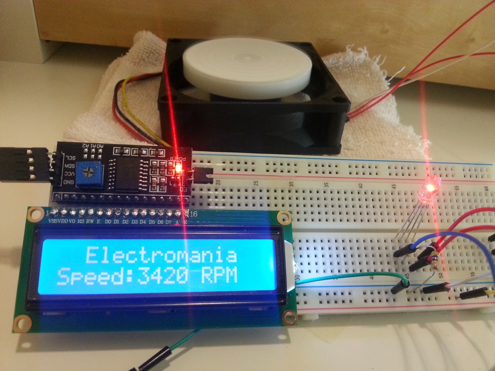 Electromania Arduino Fan Rpm Measurement Using Internal Hall Effect
