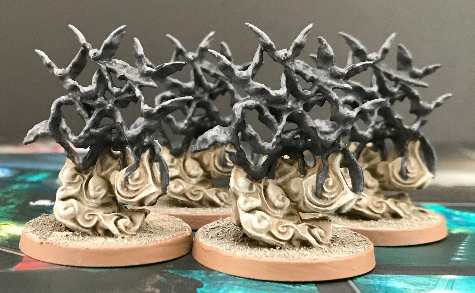 Wargaming with Barks: Batcave menagerie- Bats, Bat-Cow and a T. rex