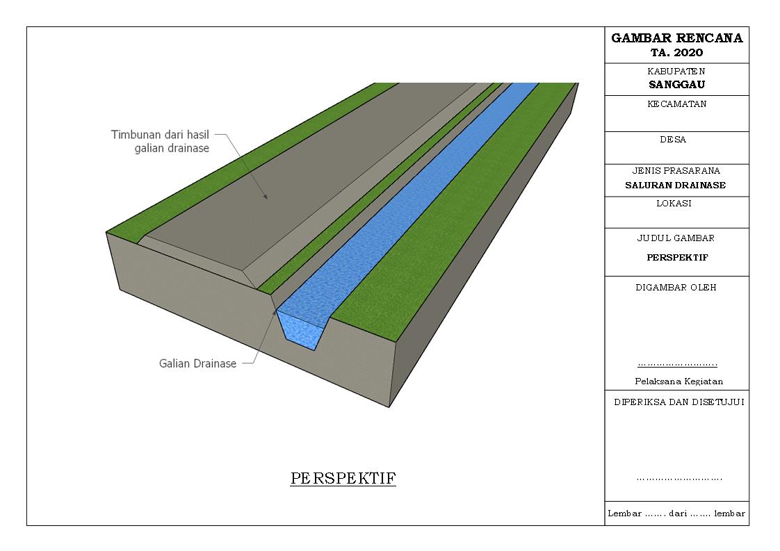 Infrastruktur Perdesaan: Desain dan RAB Galian Drainase dan Timbunan ...